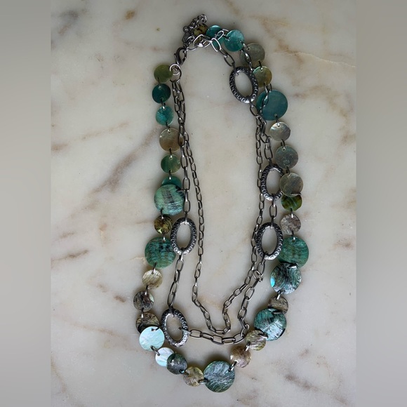 Jewelry | Triple Layered Shell Necklace | Poshmark